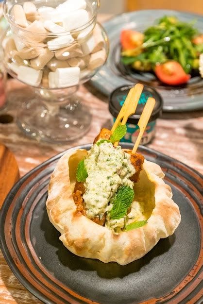 Premium Photo Chicken Skewers