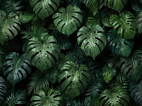 자연에서 영감을 얻은 열대 나뭇잎 배경 자연에서 영감을 받은 열렬한 나뭇잎 배경 일러스트 및 사진 무료 다운로드 Pngtree