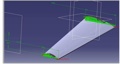 10 Design Variable Parameters Shown On Wing Model
