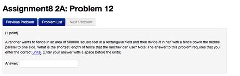Solved Assignments 2a Problem 12 Previous Problem Problem