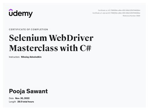 pooja sawant auf linkedin udemy course completion certificate