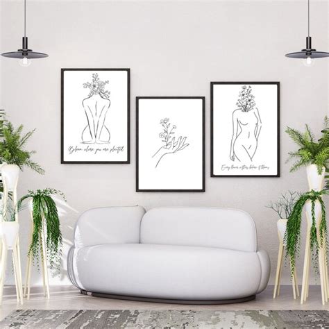 Naked Outline Wall Art Etsy Australia