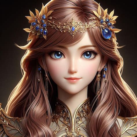 Premium Photo A Photo Of Animation Style Beautiful Princess Ai Generated