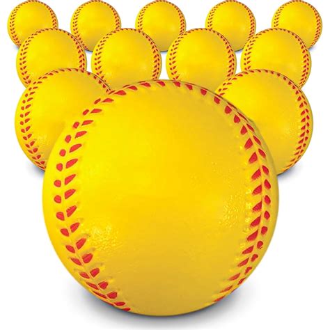 6 Pack Foam Baseballs Training Balls Choose Baseballs For Safe