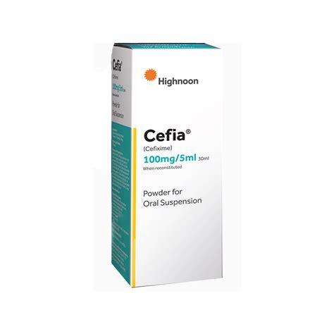 Syp Cefia 100 5ml 30ml Highnoon Kk Mart