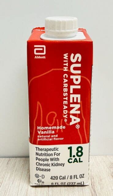 Abbott Suplena Vanilla 8 Oz Liquid Nutritional Supplement Pack Of 24
