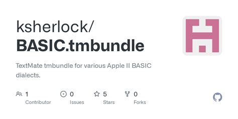 Github Ksherlockbasictmbundle Textmate Tmbundle For Various Apple Ii Basic Dialects