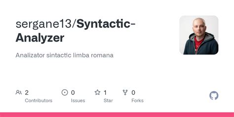 github sergane13 syntactic analyzer analizator sintactic limba romana