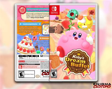 Kirbys Dream Buffet Custom Switch Cover No Game Etsy Australia
