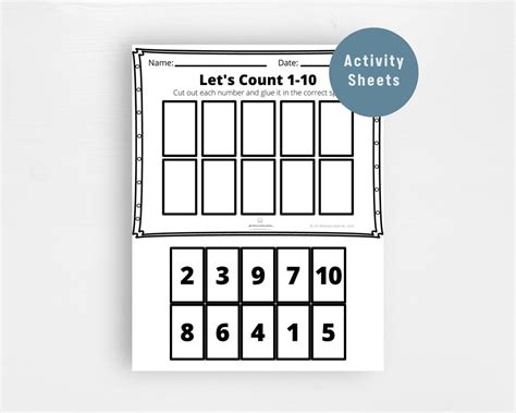 Lets Count 1 To 100 Printable Worksheets Etsy
