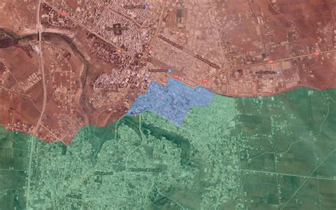 Map Showing The Recent Saa Gains In Daraa R Imagesofsyria