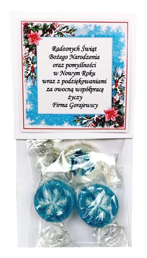 Cukierki Deseniowe Nowy Rok święt Bożonarodzeniowe • Cena Opinie Allegro