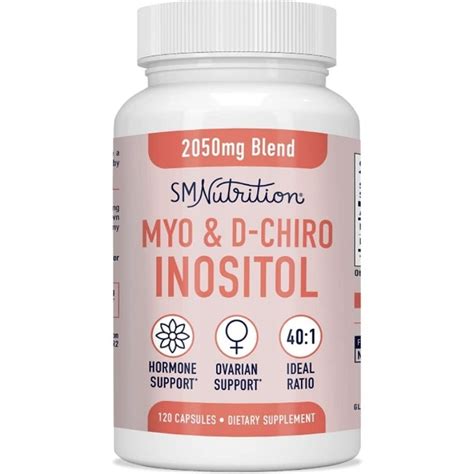 Now Foods Inositol Choline Myo Inositol And D Chiro Inositol For Pcos Fertility And Weight Loss