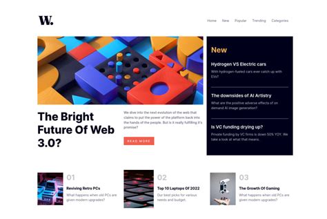 Frontend Mentor Responsive News Website Landing Page Built With Html