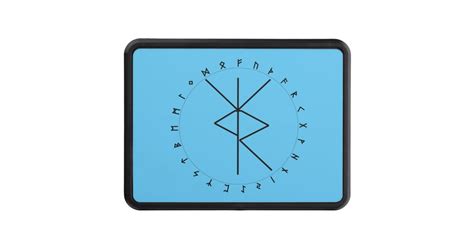 Travel Bind Rune Trailer Hitch Cover Zazzle