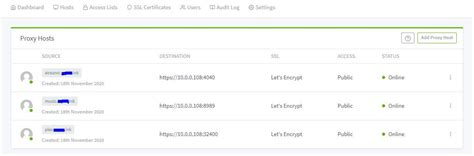Cannot Connect To Proxy Host Dockers · Issue 135 · Jlesagedocker Nginx Proxy Manager · Github