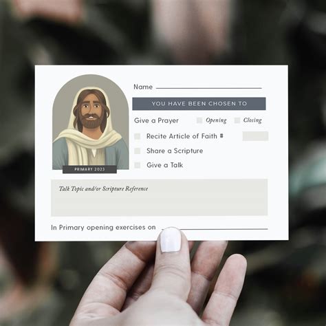 2023 Primary New Testament Assignment Cards And Stickers The Red