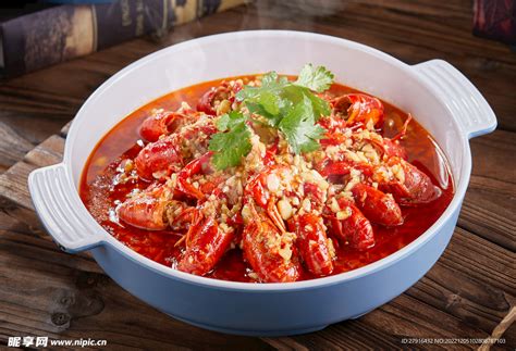蒜蓉小龙虾摄影图传统美食餐饮美食摄影图库昵图网