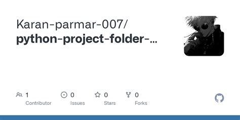 GitHub Karan Parmar Python Project Folder Setup