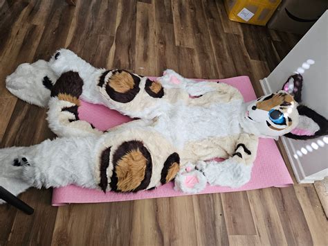 La In Stock Apricot Brown Fox Cat Fursuit Kigurumi Furry Costumes Furr