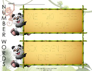 Number Exercises By Teach Love And Learn Teachers Pay Teachers