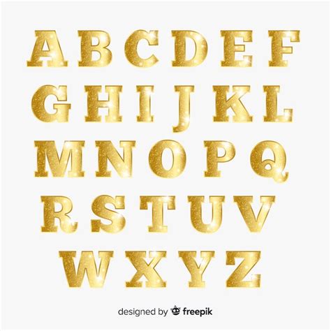 Vectores E Ilustraciones De Letras Doradas Para Descargar Gratis Freepik