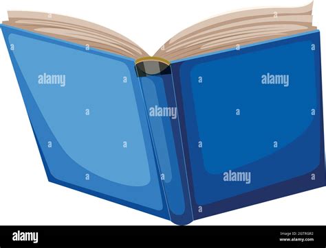 Open Book On Blue Stock Vector Images Alamy