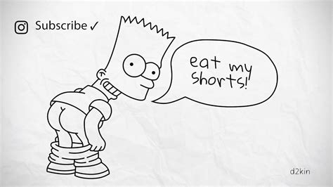 How To Draw Bart Simpson With His Pants Down