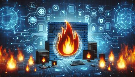 2d Vector As Firewall Icon With A Flame Concept As Vector Illustration