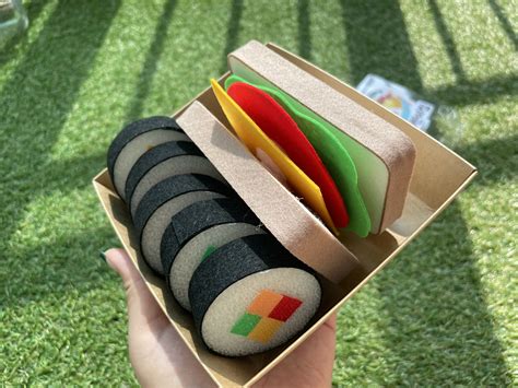 어린이집 유치원 환경구성 교구제작 팬더작업실 샌드위치and김밥 Diy Set ⑅˃ ˂⑅ 봄 소풍가기 전 사전놀이로 사계절 내내 역할놀이로 다양하게 놀이할 수 있는