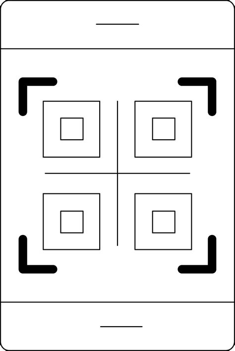 Qr Code Line Icon Vector Art At Vecteezy