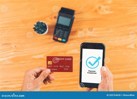 Modern Shopping Lifestyle With Smartphone Application Entity Stock