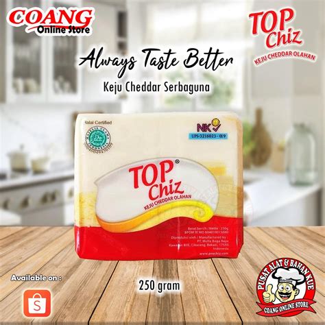 Jual Top Chiz 250 Gr Keju Cheddar Serbaguna Shopee Indonesia