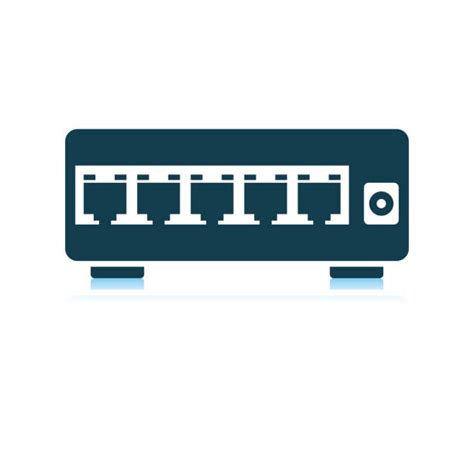 Network Switch Icon Flat