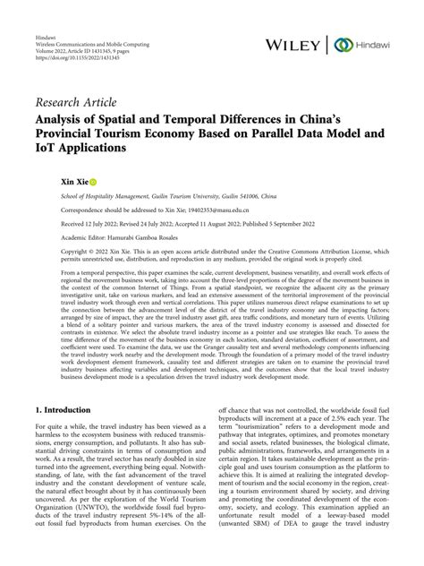 Pdf Analysis Of Spatial And Temporal Differences In Chinas