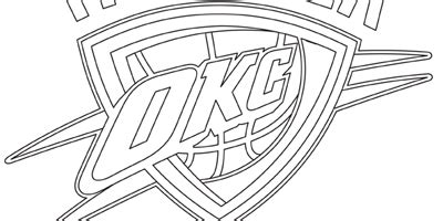 Okc Thunder Logo Coloring Page Sketch Coloring Page