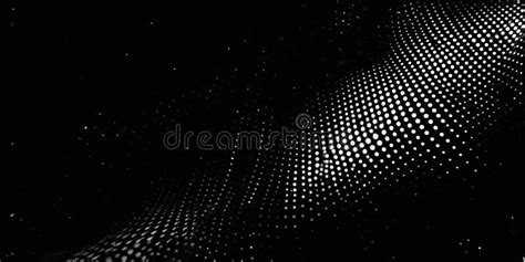Grunge Halftone Texture Creating A Dynamic Pattern On A Black