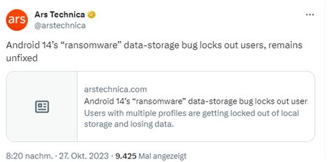 Android 14 Bug Locks Out Users With Multiple Profiles Threat Of Data Loss Borns Tech And