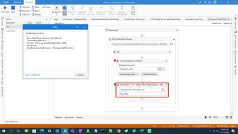 Getting An Error While Passing Excel Object From One Sequence To