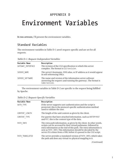 Apache Environment Variables Pdf Domain Name System Proxy Server
