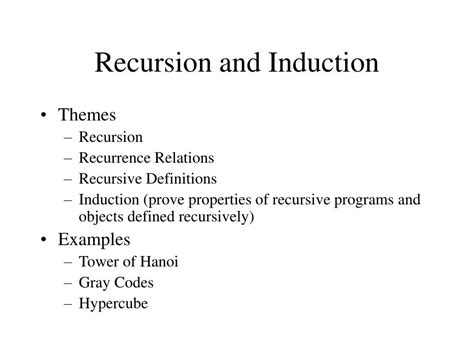Ppt Recursion And Induction Powerpoint Presentation Free Download Id 371187