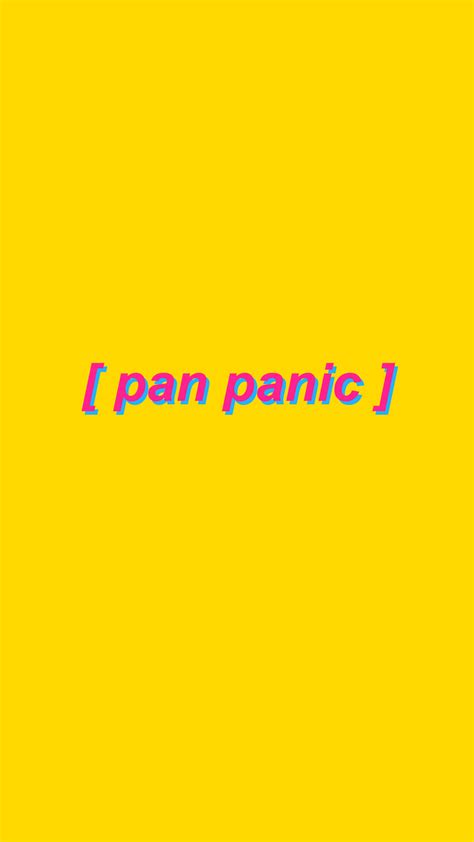 Lgbtqia Lgbt Gay Pride Rainbow Flag Pansexual Panic Pan Panic Yellow