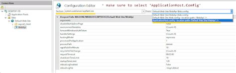 ASPNETCORE ENVIRONMENT Setup At IIS Level