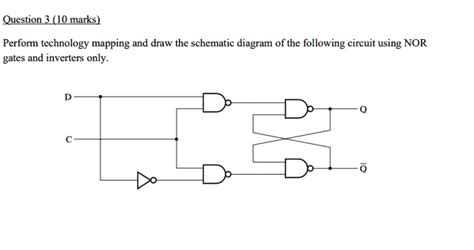 Question 3 10 Marks Perform Technology Mapping And Draw The Schematic Diagram Of The Following