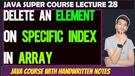 27 How To Delete An Element From Specific Index In Array Youtube