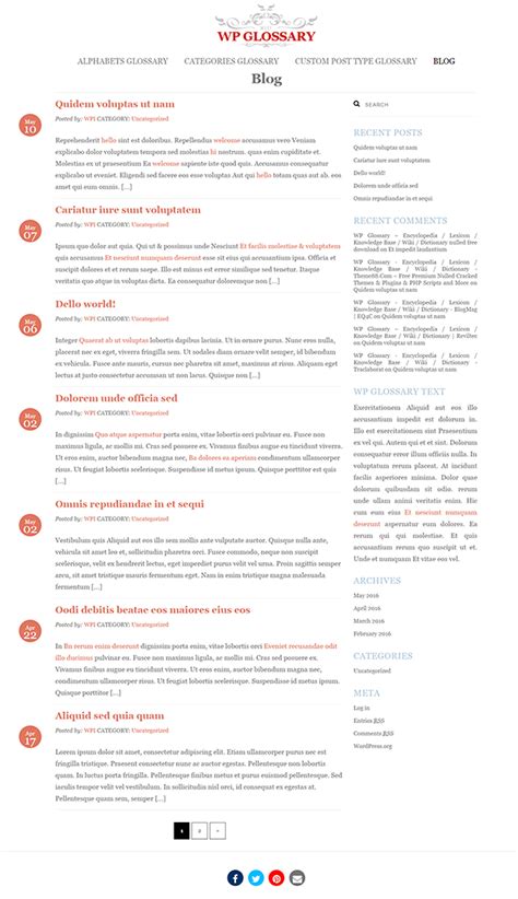 WP Glossary WordPress Dictionary Plugin InkThemes