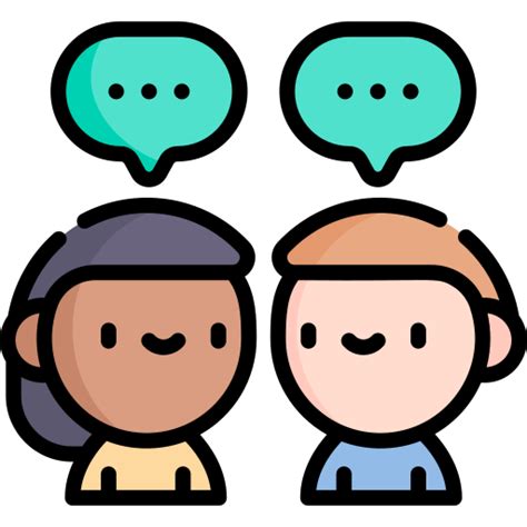 Talking Kawaii Lineal Color Icon