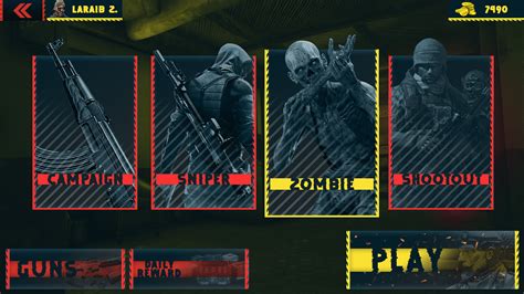 Game UI UX Design Cyber War Shooting On Behance