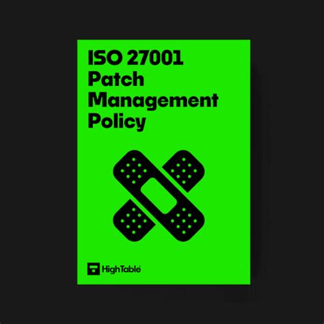 Iso 270012022 Patch Management Policy Template Word