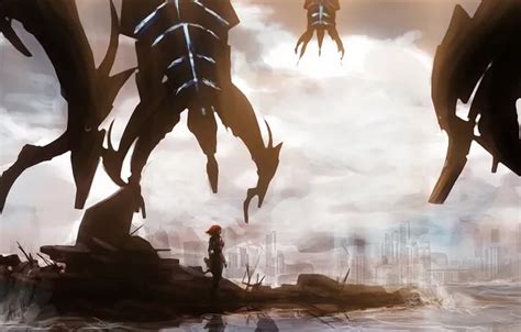 Wallpaper Mass Effect Shepard Art Reaper For Mobile And Desktop
